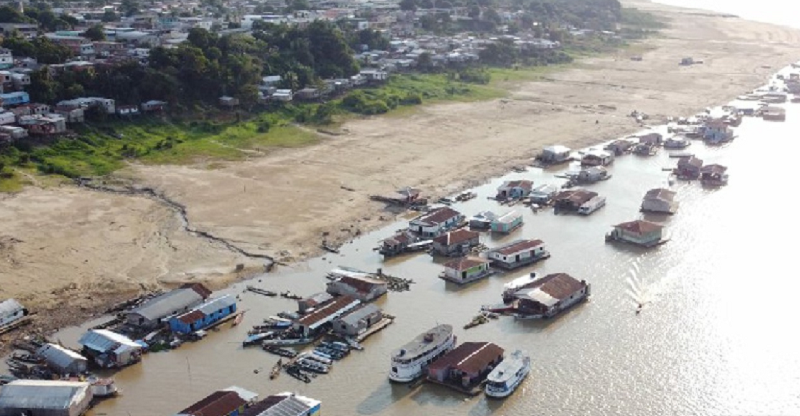 Seca no Amazonas apresenta uma redução, aponta monitor